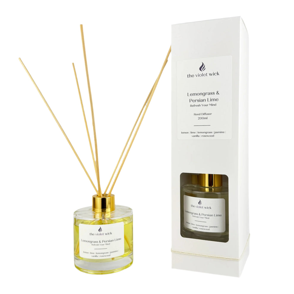 Lemongrass & Persian Lime Reed Diffuser – The Violet Wick